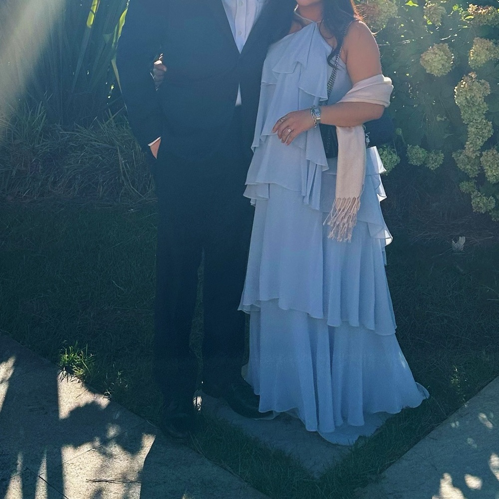 Jenny Yoo Light Blue Layered Wedding Dress - Gem
